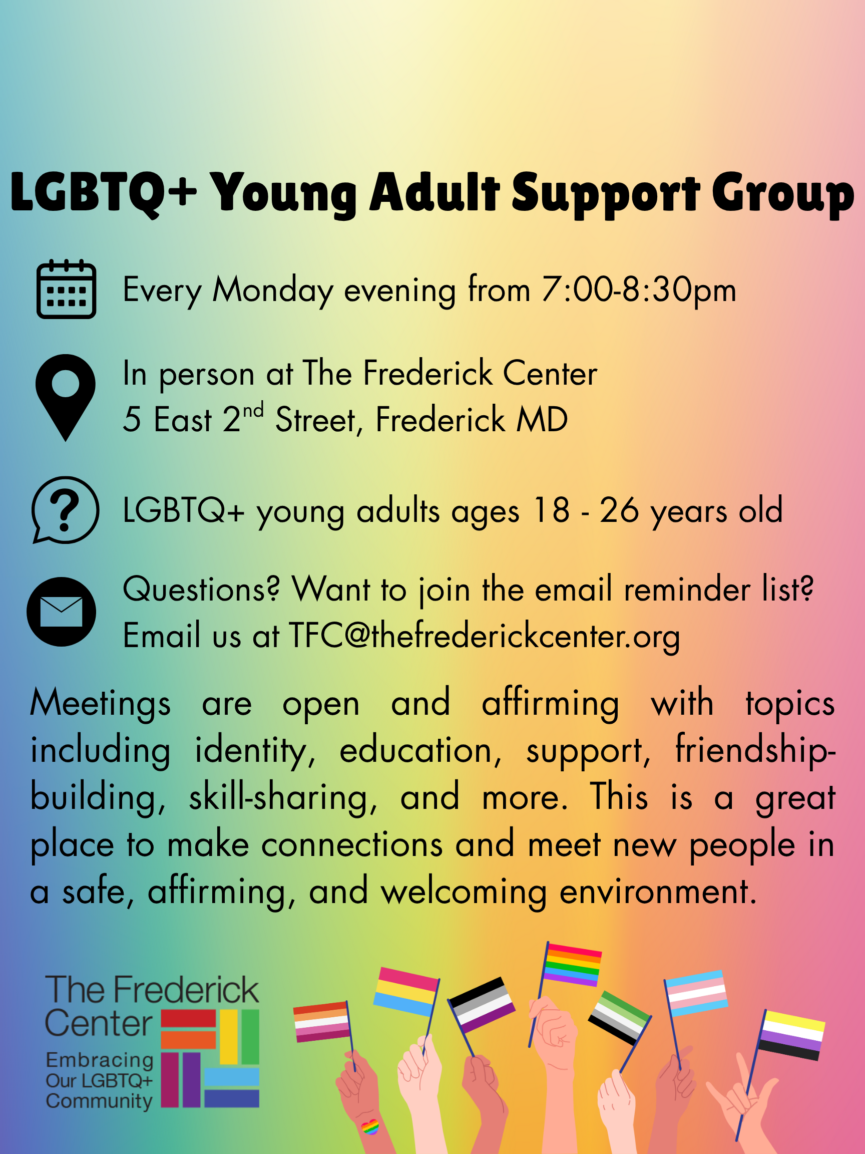 Support Groups - The Frederick Center